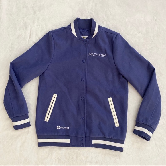 Microsoft | Jackets & Coats | Microsoft Mach Mba Varsity Letterman ...